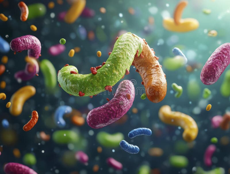 Vibrant Microscopic World a Stunning Visual Exploration of Bacteria and ...
