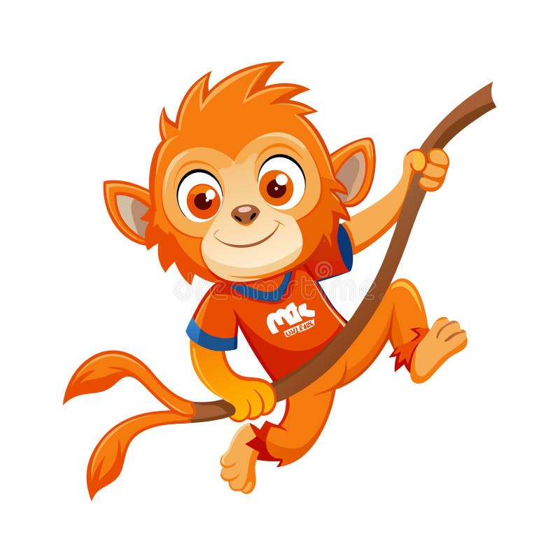 Vibrant Milo the Mischievous Monkey Character Stock Vector ...