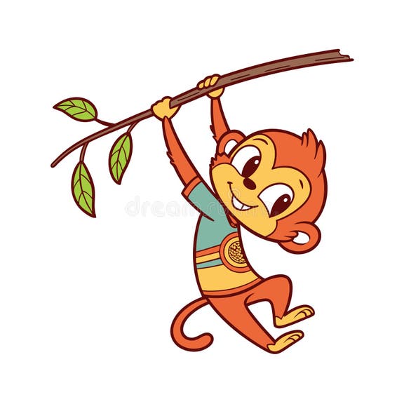 Vibrant Milo the Mischievous Monkey Character Stock Vector ...