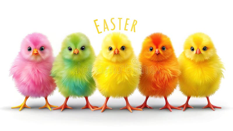 A Vibrant and Minimalist Easter Chick Line Art Illustration Perfect for ...