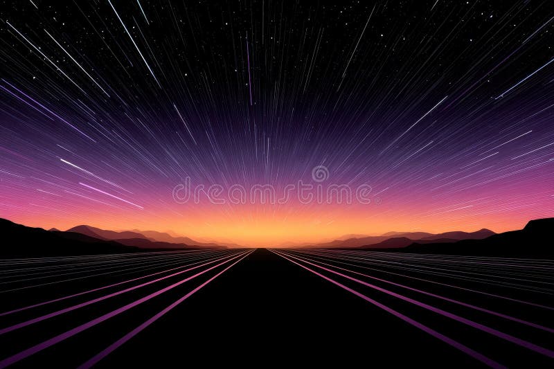 Vibrant Minimalist Tech Wallpaper with Gradient Lines and Radiating ...