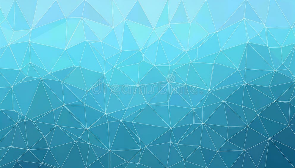 Vibrant, Minimalistic Mosaic of Triangular Patterns in a Bright Blue ...