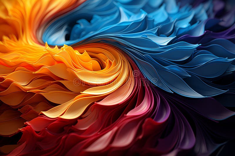 Bright Pattern Colorful Abstract Knots Stock Photo - Image of digital ...