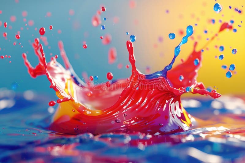Watercolor Paint Splash stock illustration. Illustration of imagination ...