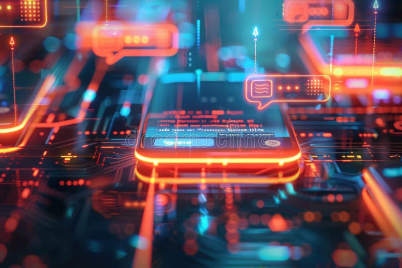 Innovative Mobile App Design Featuring Customer Chat Interface on a ...