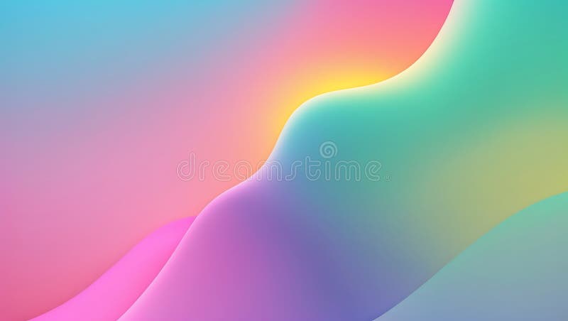 Abstract Gradient Background with Smooth Waves in a Variety of Vibrant ...