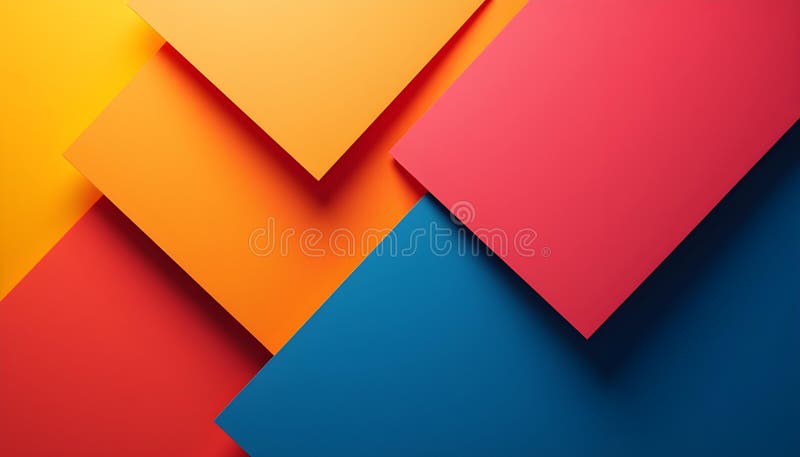 A Vibrant, Modern Background Composed of Large, Overlapping Color ...