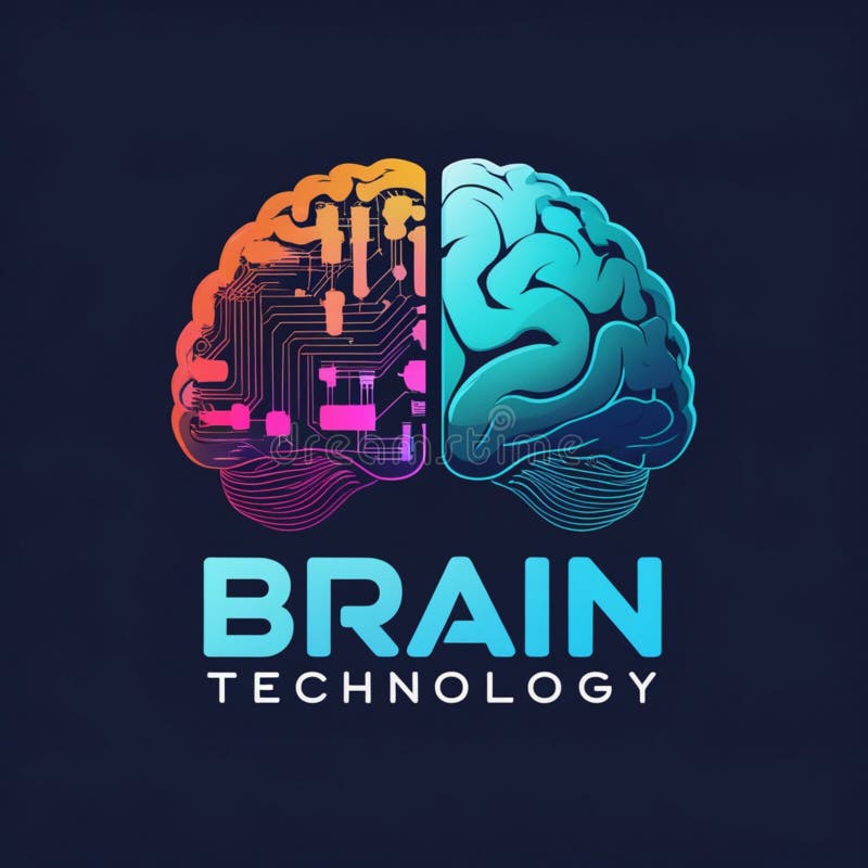 A Vibrant and Modern Digital Illustration Showing the Fusion of Human ...