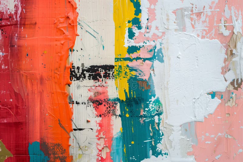 Smooth Vibrant Abstract Painting Dynamic Brushstrokes Generated Using ...