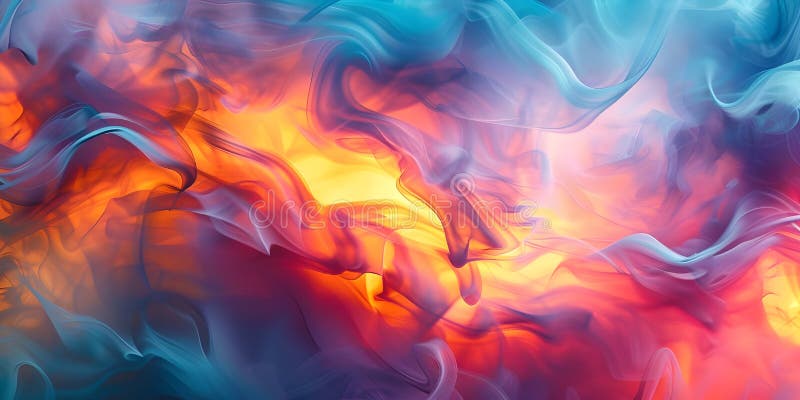 Vibrant Modern Wallpaper with Hard Fire Flames and Smoke Background ...