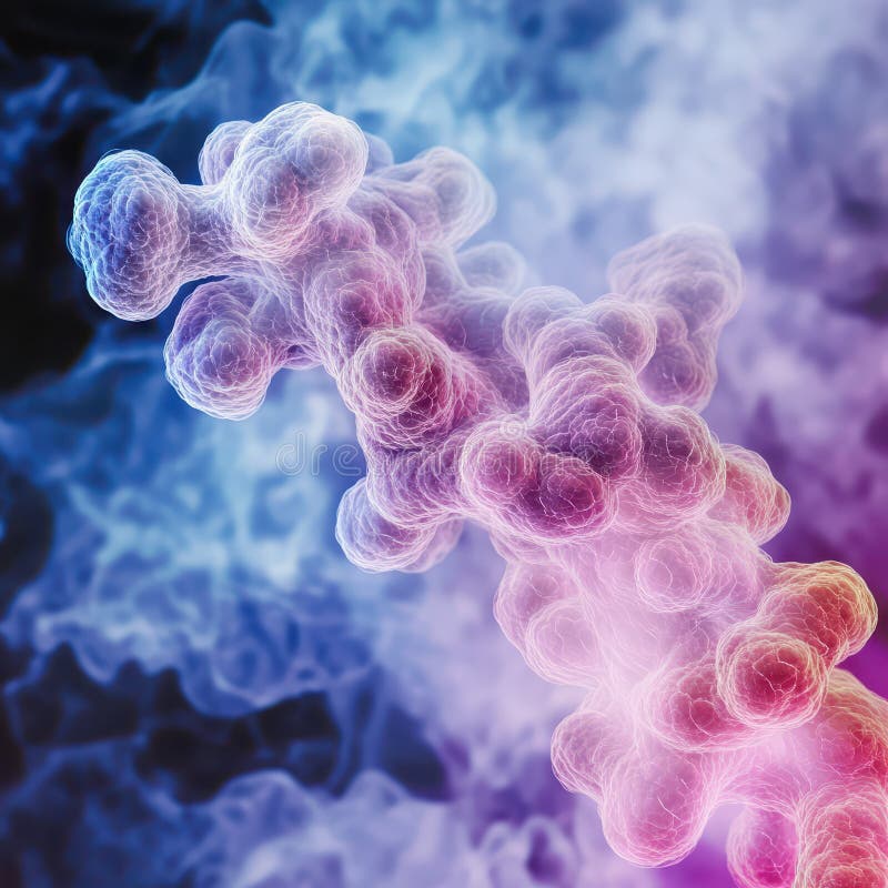 Vibrant Molecular Structure Backdrop Stock Photo - Image of gradient ...