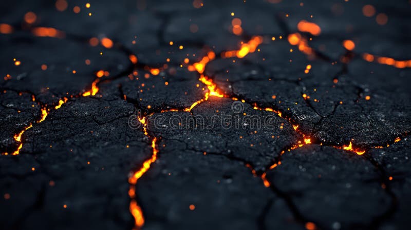 Vibrant Molten Lava Flow: Hyper Realistic Abstract Background with ...