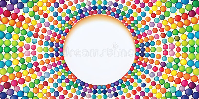 Vibrant Multi Colored Circle Pattern Generative by AI Stock ...