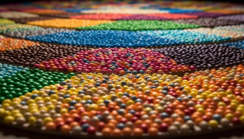 A Vibrant, Multi Colored Heap of Candy and Chocolate Variations ...