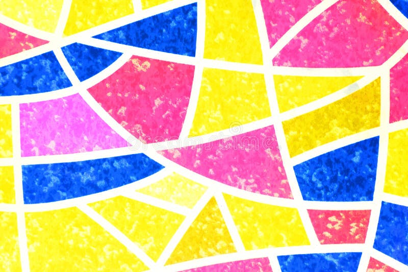 Vibrant Multi-Colored Pattern on Yellow Background. Stock Photo - Image ...