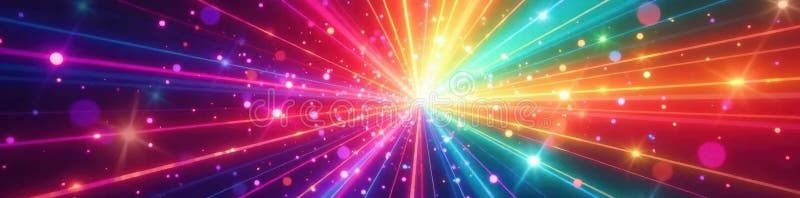 Vibrant, Multi Hued Rays Diverge Across Abstract Backdrop , Motion Background, Modern, Abstract ...