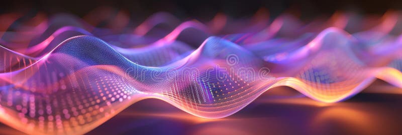 Vibrant Multicolor Abstract Digital Waveform with Dynamic Energy Flow ...