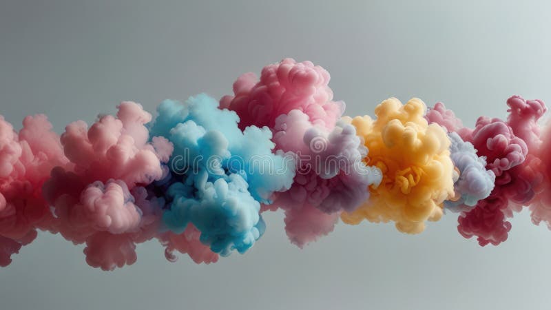 Vibrant Multicolor Paint Splash Abstract Background with Dynamic Swirls ...