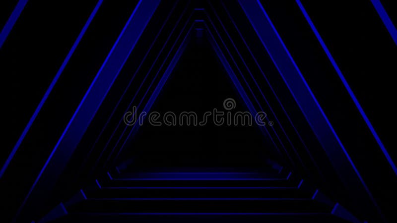 Vibrant Multicolor RGB Neon Triangle Abstract with Dynamic 3D Motion in ...