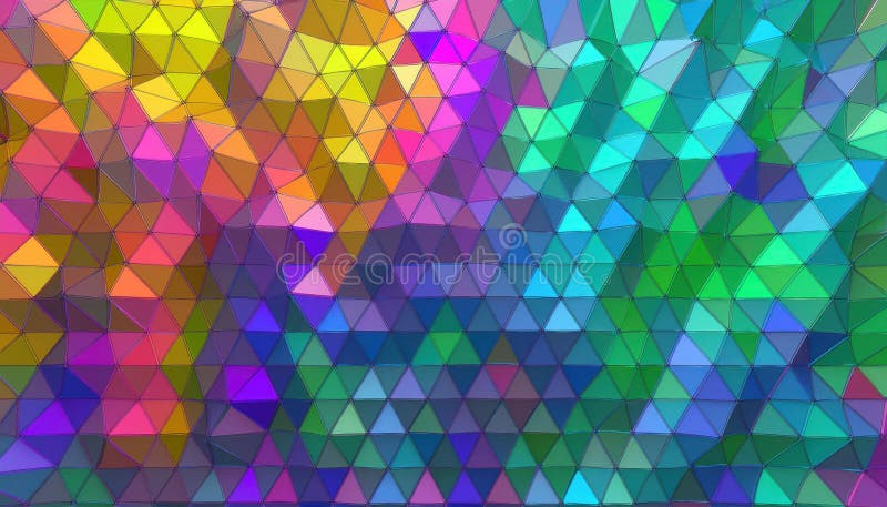 Vibrant Multicolored Abstract Surface with Prominent Triangular ...