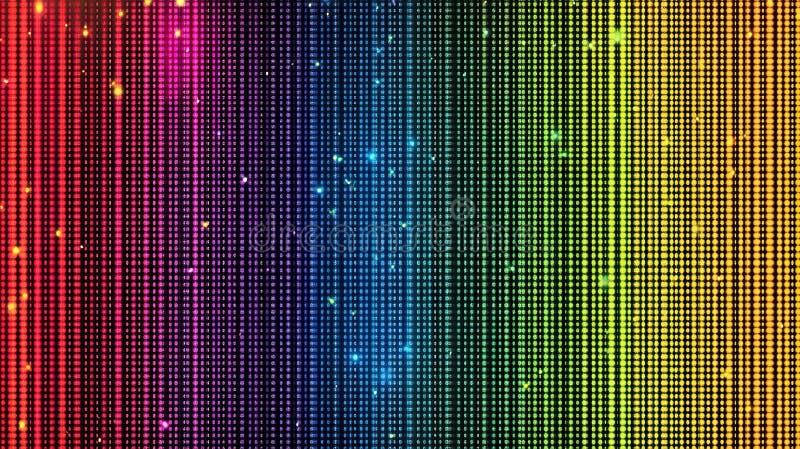 Vibrant Abstract Led Light Pattern Dynamic Multicolored Dots Stock ...