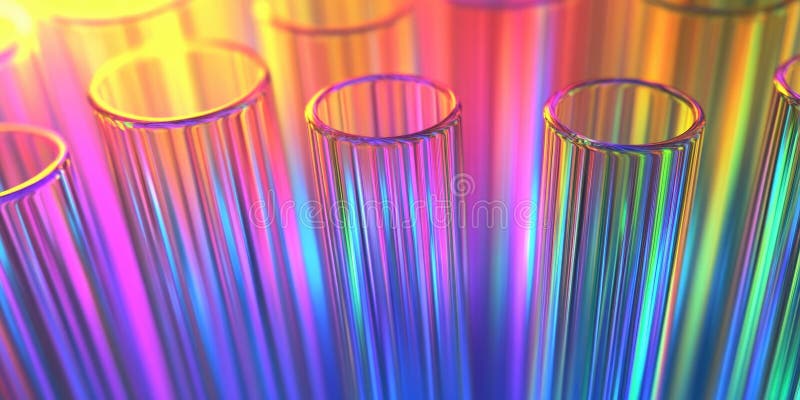 Vibrant Multicolored Light Crystal Stock Photo - Image of closeup ...