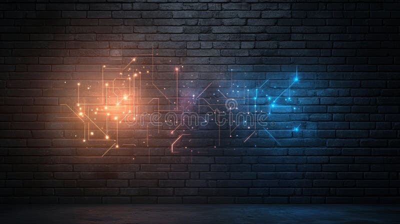 A Vibrant Mural Depicting the Word HATE with Blue and Orange Light ...