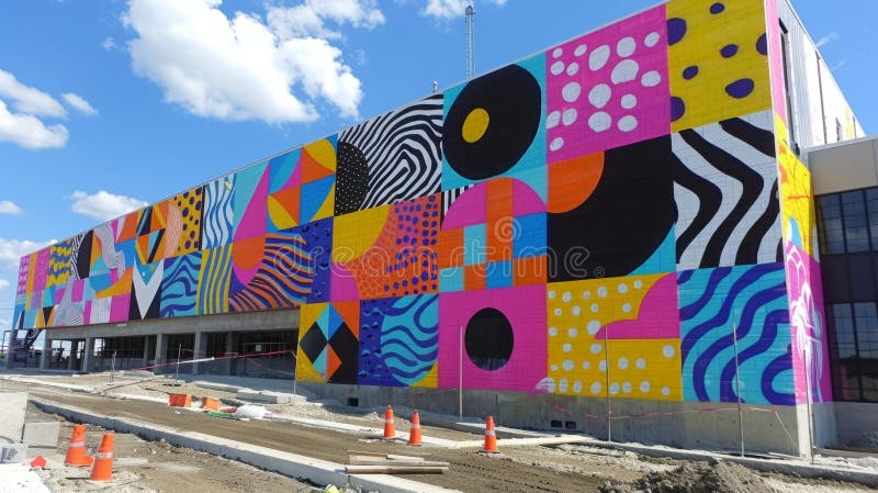 Vibrant Murals Covering the Entire Side of a Building Under ...