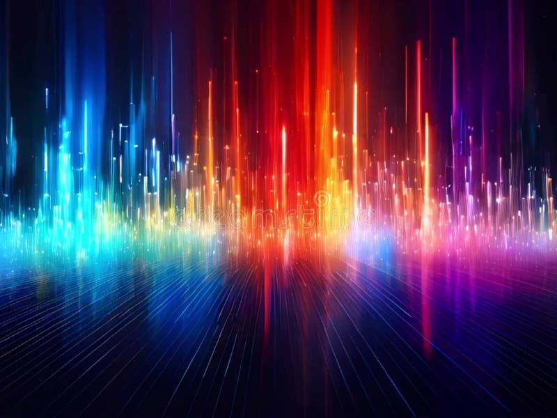 This Visual Displays a Vibrant RNA Strand Rendered in Detail ...