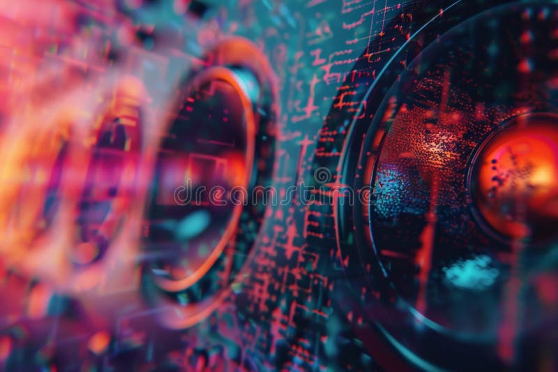 Vibrant Music Notes Dance in Abstract Waves, Evoking Harmony and Rhythm ...