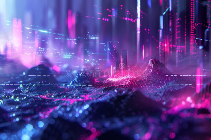 Vibrant Music Notes Dance in Abstract Waves, Evoking Harmony and Rhythm ...