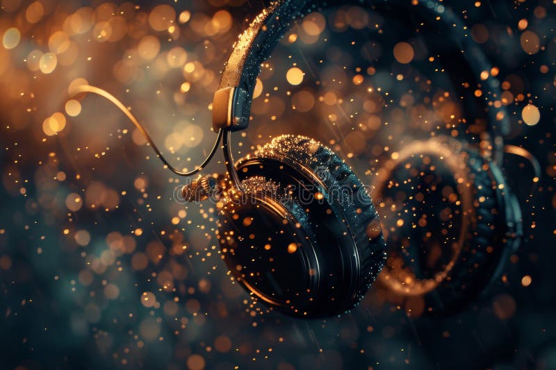 Vibrant Music Notes Dance in Abstract Waves, Evoking Harmony and Rhythm ...