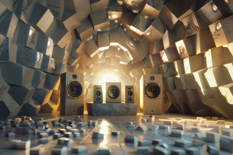 Vibrant Music Notes Dance in Abstract Waves, Evoking Harmony and Rhythm ...