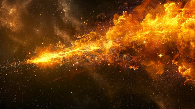 Vibrant Nebula Explosion in Deep Space. Concept of Outer Space, Cosmic ...