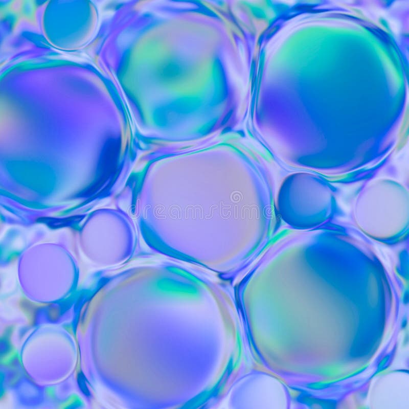 Vibrant Neon Bubbles Create a Stunning Abstract Design with Bright ...