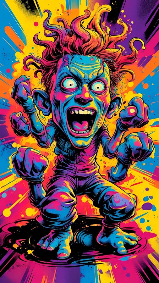 Multi Armed Freaky Looking Character Stock Illustrations – 1 Multi ...