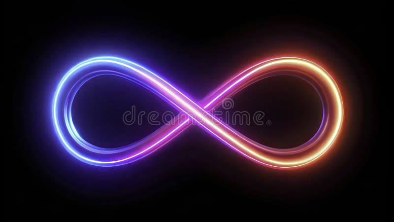 Vibrant Neon Infinity Symbol Set 8 Glowing Clipart Designs for Modern ...