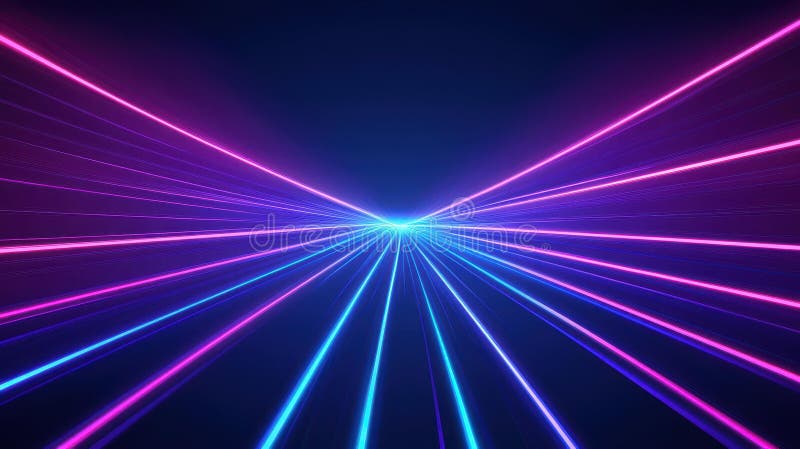 Vibrant Neon Laser Lines Create a Mesmerizing Abstract Design that ...