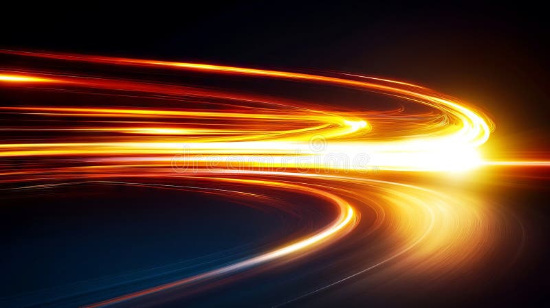 Vibrant Neon Light Beams with Futuristic Rapid Movement and Dynamic ...