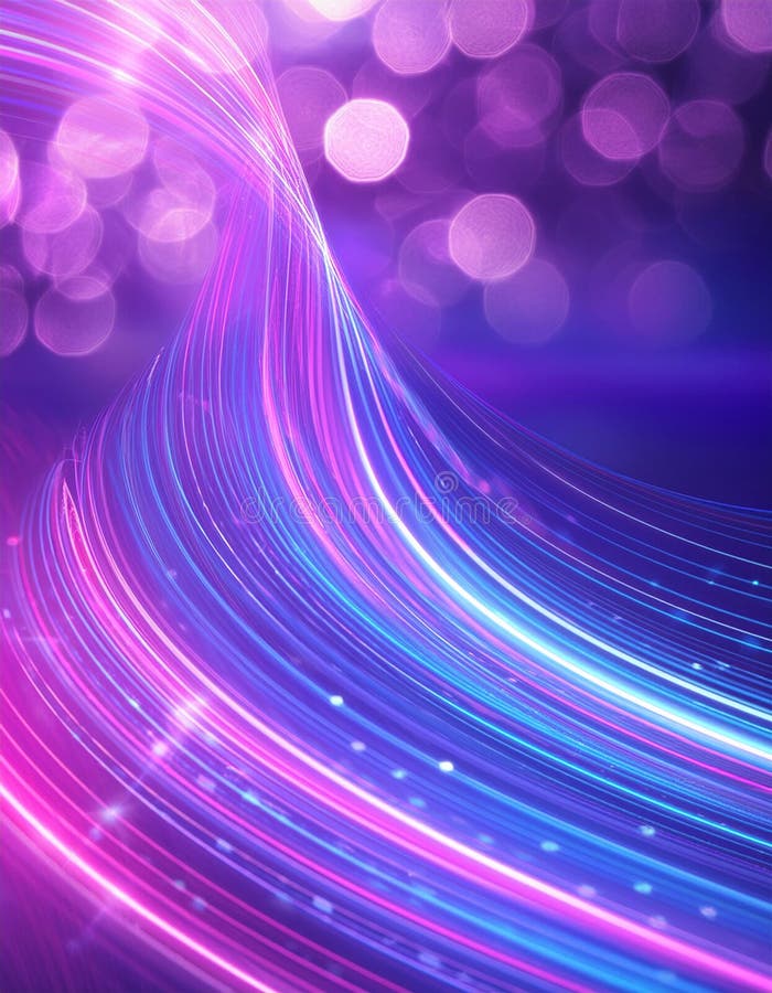 Vibrant Neon Lights Form a Triangular Prism in a Futuristic Display ...