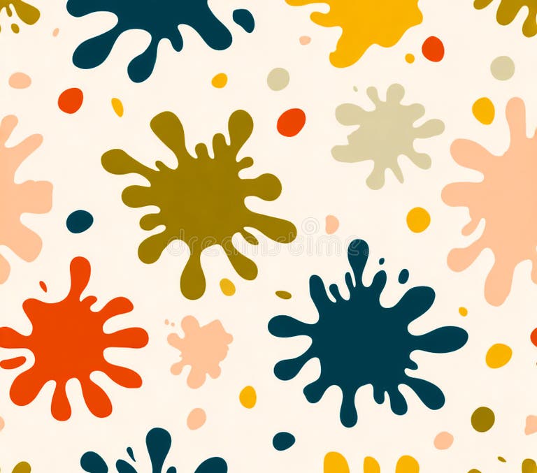 Vibrant Neon Paint Splatter Background Seamless Texture for Design ...