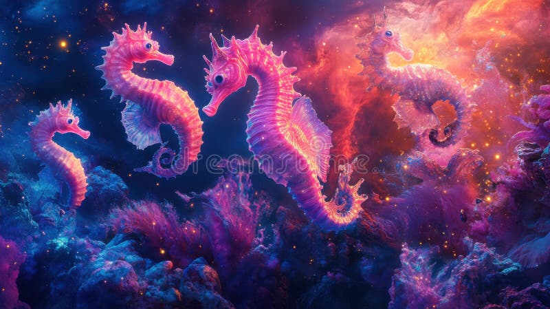 Neon Seahorses Stock Photos - Free & Royalty-Free Stock Photos from ...