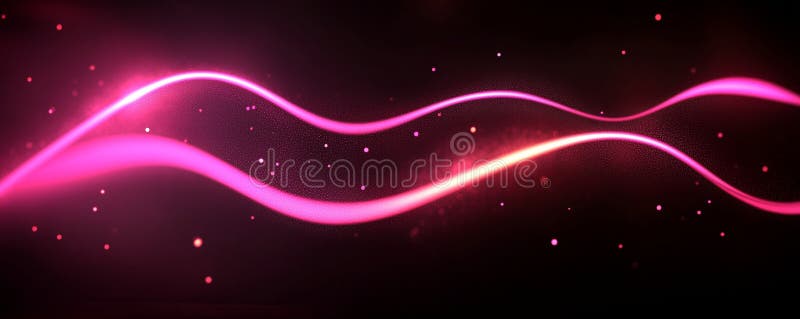 Vibrant Neon Sound Waves Create Dynamic Visual Experience in Digital ...