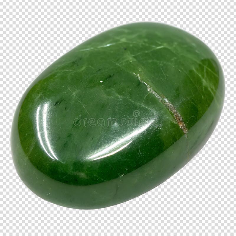 Vibrant Nephrite Gemstone Isolated Stock Image - Image of emerald ...