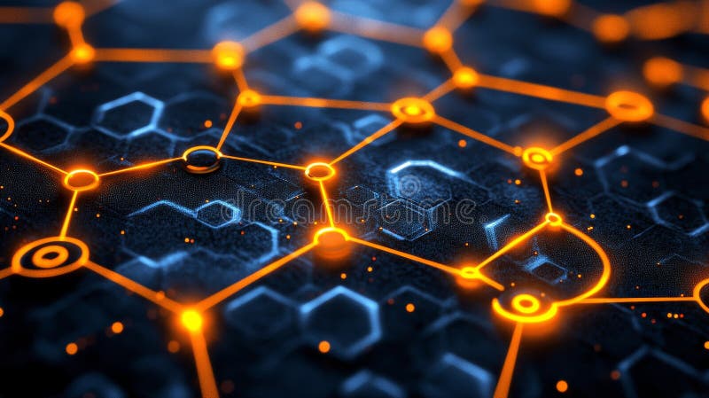 A Cutting Edge Data Center that Highlights Vibrant, Illuminated Network ...