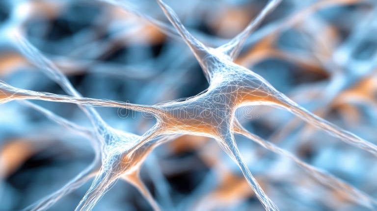 A Vibrant Neural Network Diagram Illuminated in a Space Setting with ...