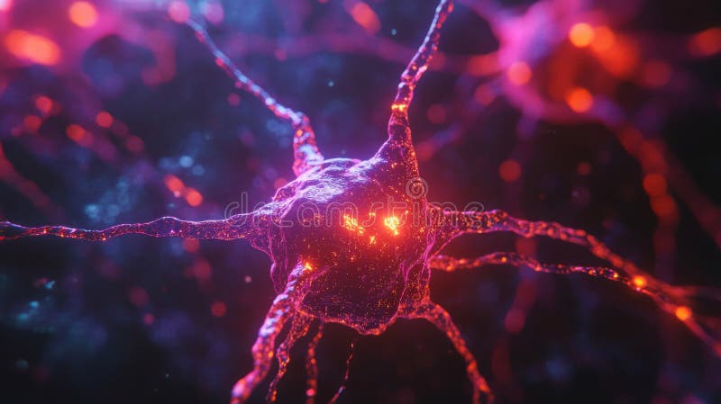 Vibrant Neuron Cell Structure Detailed Microscopic View Stock ... Vibrant Neuron Cell Structure Detailed Microscopic View Stock ...