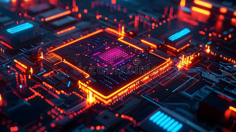 Vibrant Next-Gen Firewall Interface Design Stock Illustration ...