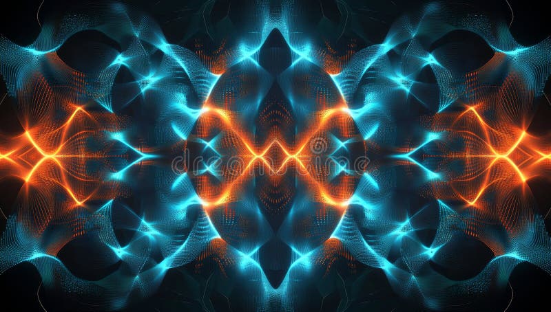 Vibrant Nodes Glow Amidst a Dark, Textured Backdrop, Connected by Lines ...