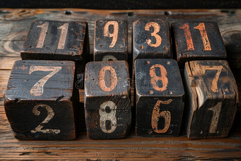 Vibrant Numbers on Subtle Background for Striking Visuals in Design and ...